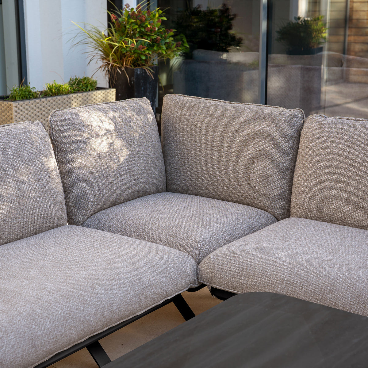 Como Corner Sofa Set in Truffle