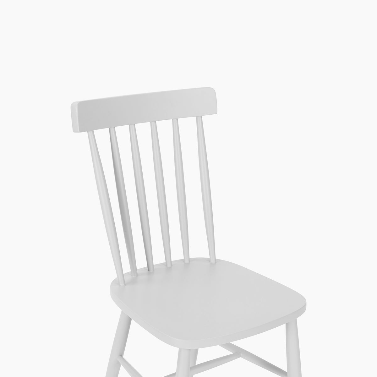 Burford Set of 2 Spindleback Dining Chairs in Warm White