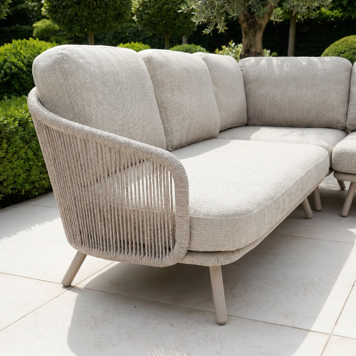 Dekota Corner Sofa Set in Fawn