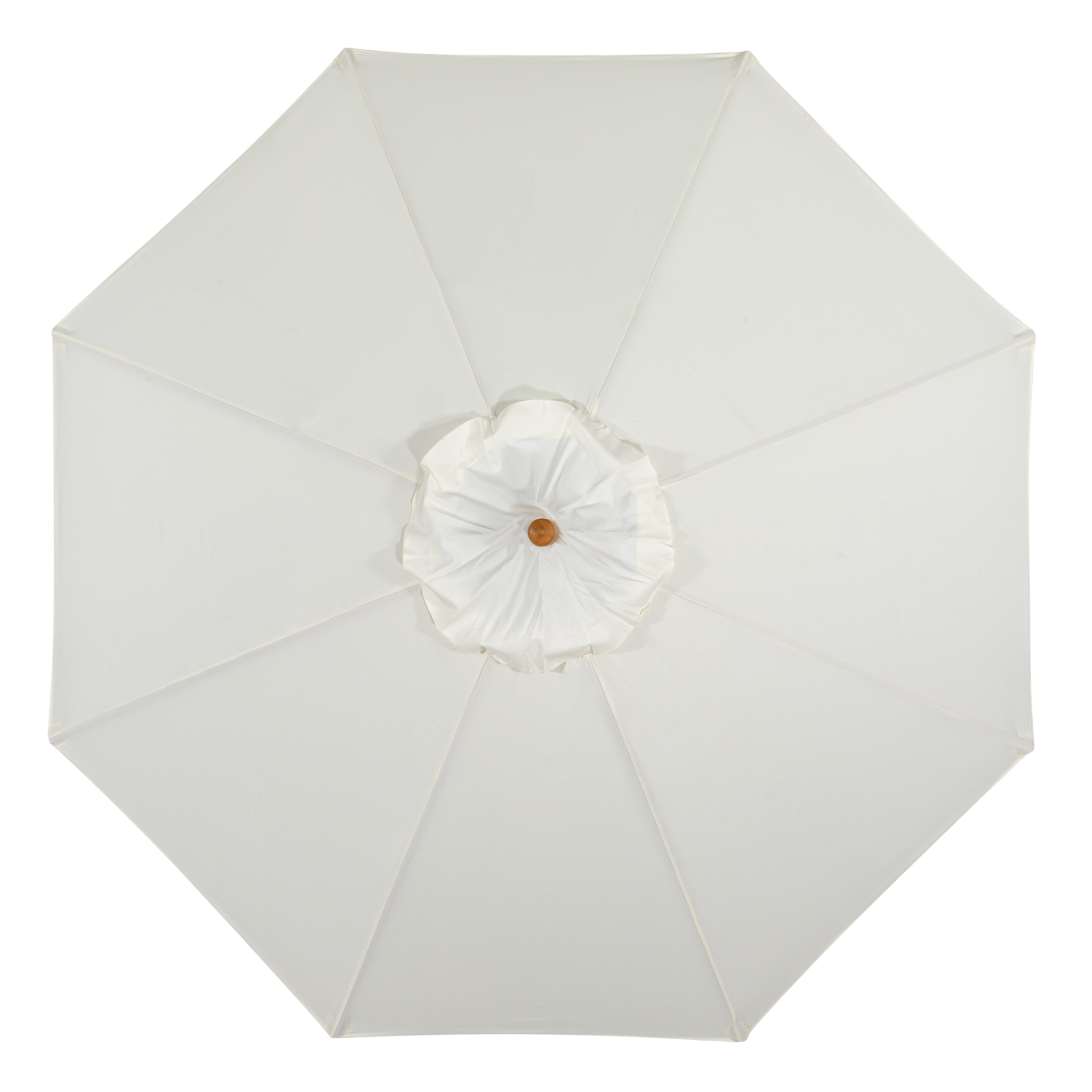 Kratos 3m Round Wooden Parasol in Beige